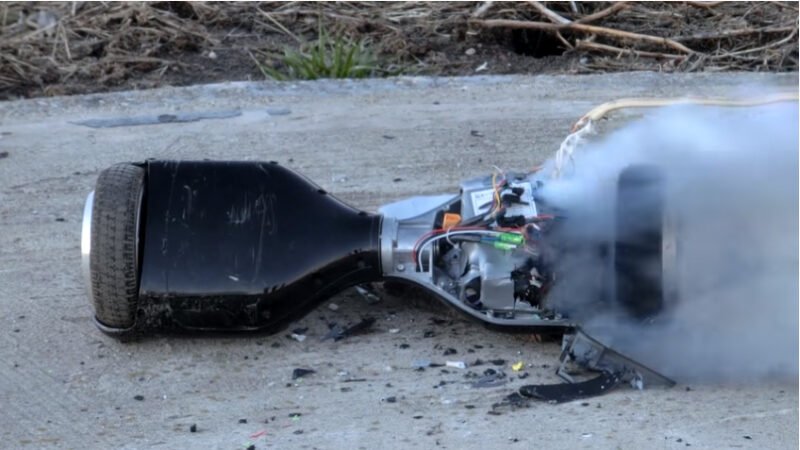 Hoverboard Exploding Looks Like An Expensive Firework Show